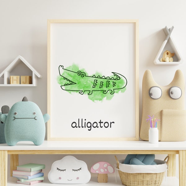 Alligator Wall Decor - Etsy
