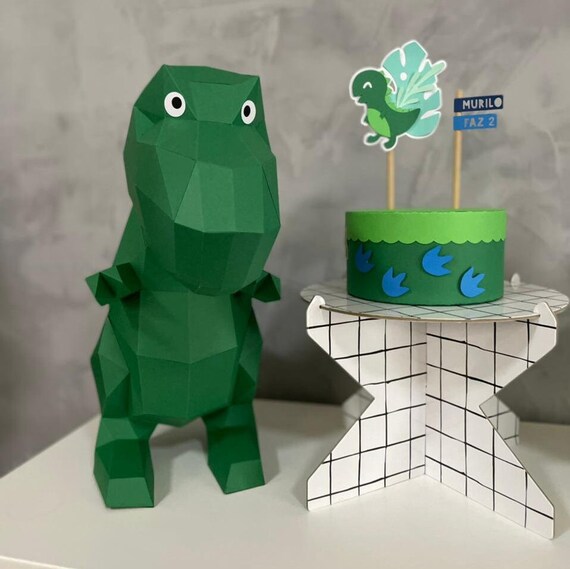 3D Paper Dinosaur Dinosaur t-rex Paper Dino Origami - Etsy