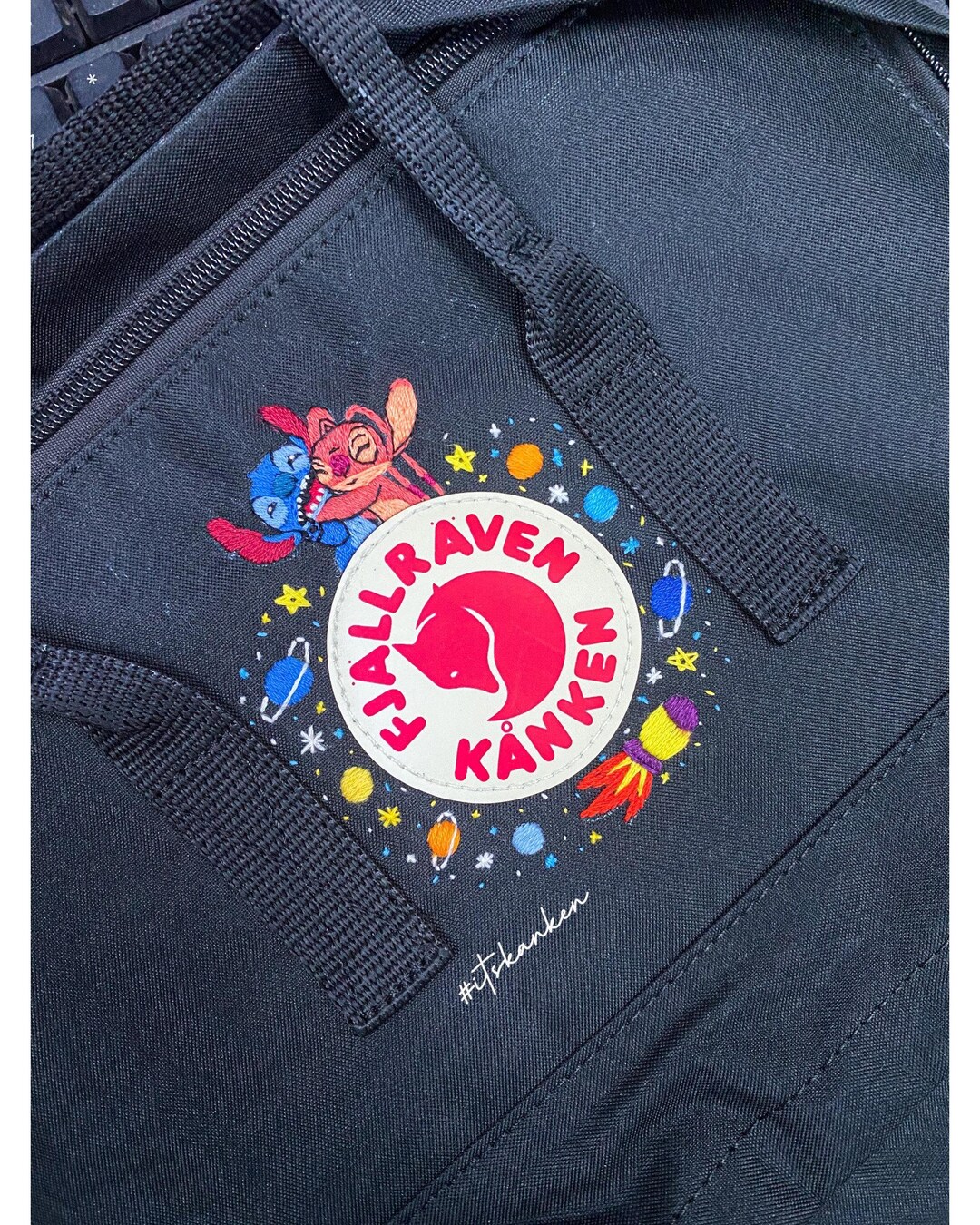 Kanken Stitch Embroidery, Custom Hand Embroidered Fjallraven Kanken ...