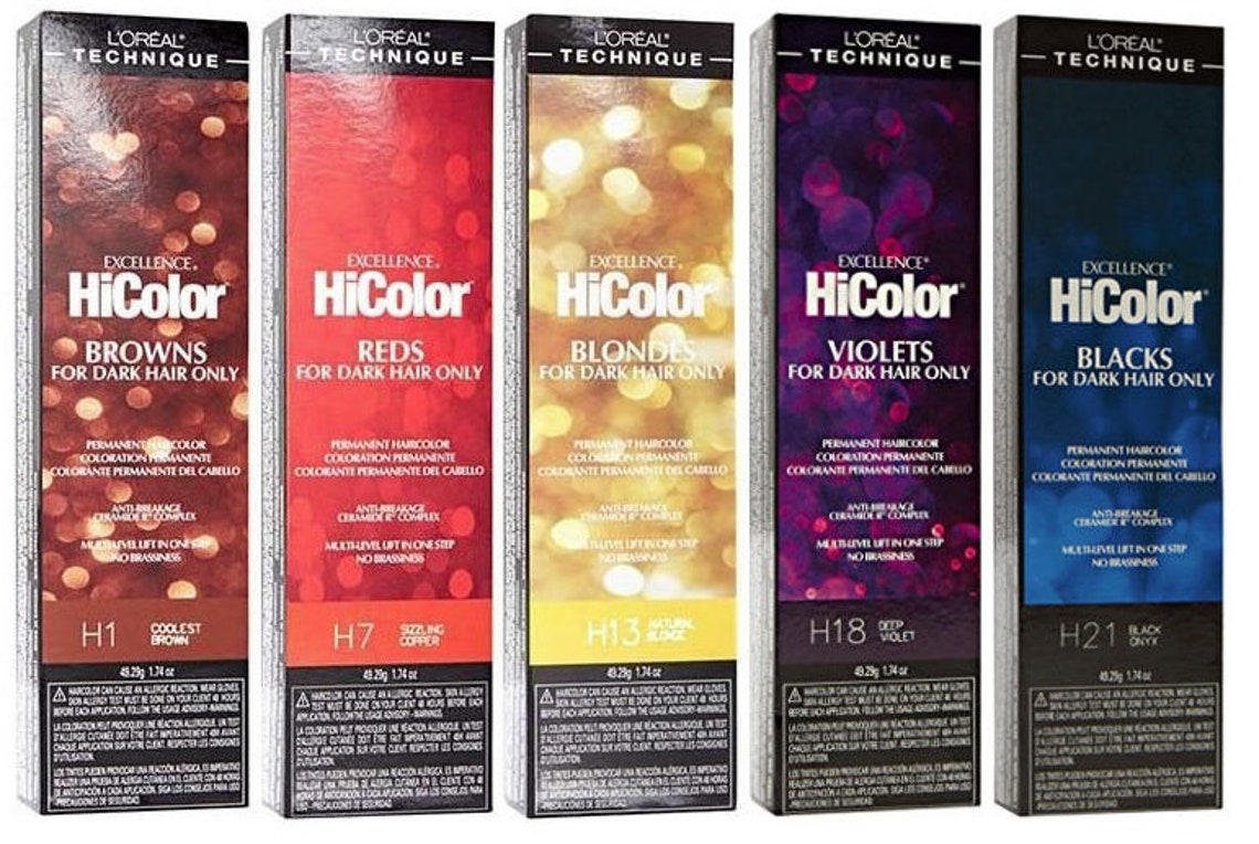 L'oreal Excellence Hicolor for Dark Hair 1.74oz choose 23 Colors - Etsy