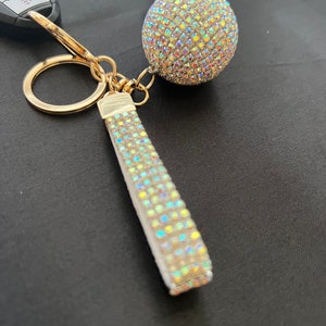 Rhinestone Ball Keychain Bling Keychain Christmas Gift - Etsy