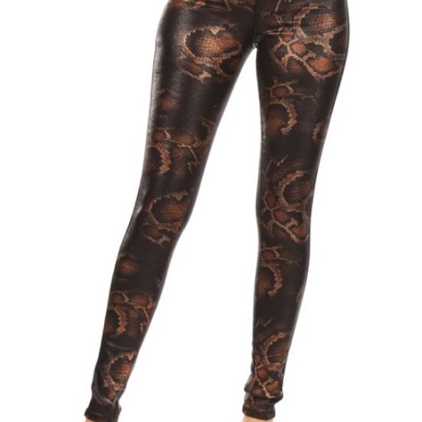 Snake Print Pants - Etsy