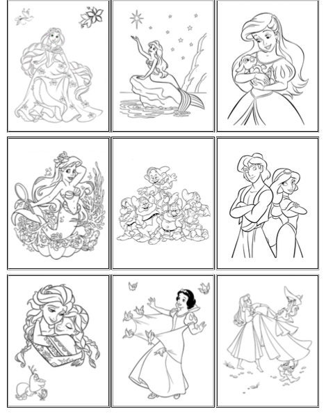 Coloring Pages, Princess, Party Games, Homeschool Printable - Etsy