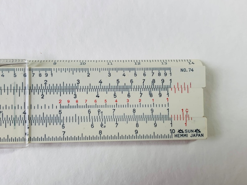 Vintage Sun Hemmi 74 Pocket Slide Rule. Japan 1960s - Etsy