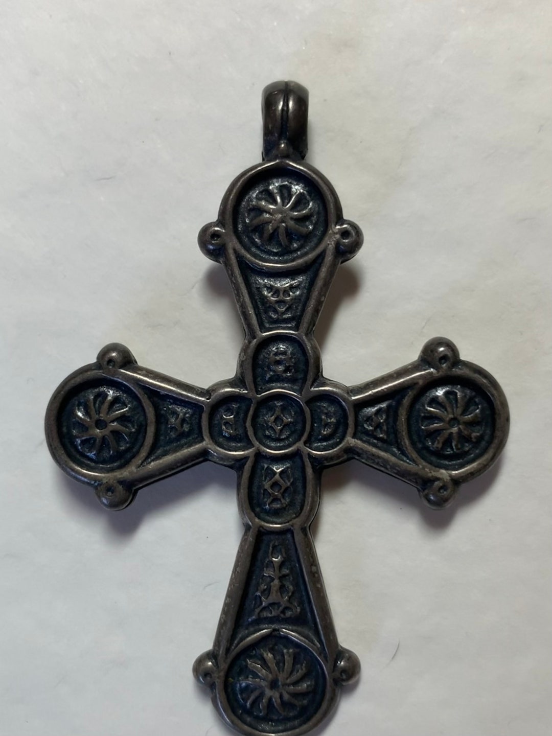 Vintage Byzantine Style Cross Charm. Metropolitan Museum of Art. 1970s ...