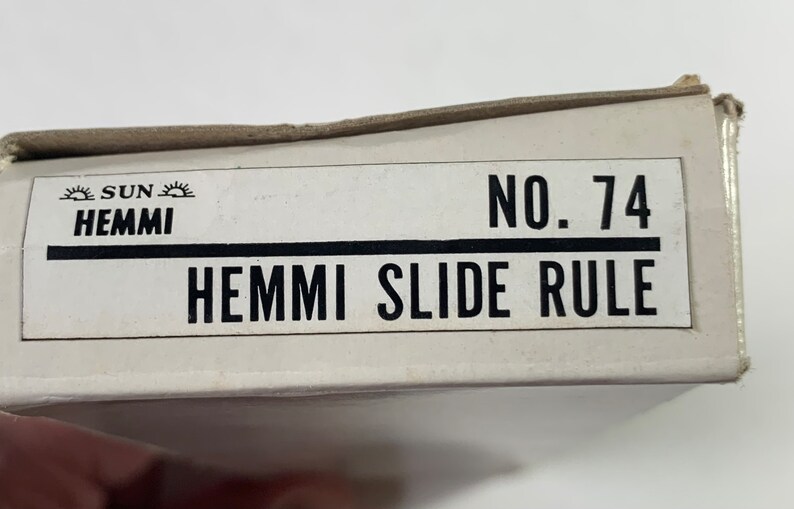 Vintage Sun Hemmi 74 Pocket Slide Rule. Japan 1960s - Etsy
