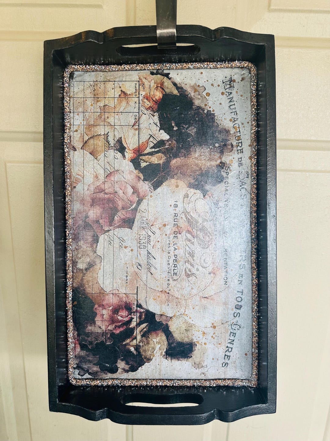 French Patterned Display Tray - Etsy