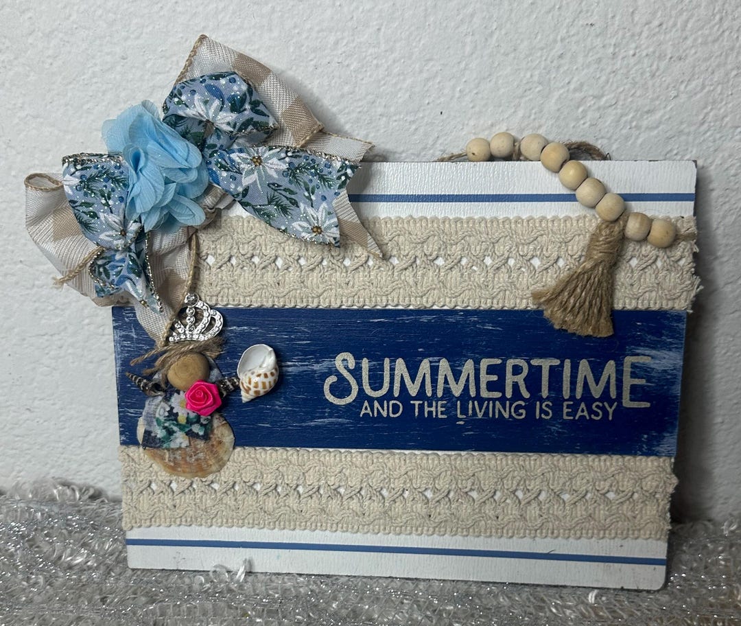 Summertime and the Living is Easy Wall Hanger - Etsy