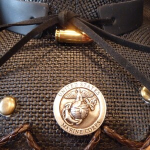 Hat, Cowboy, Military, USMC, Bulldog, Chesty, Marines, Black, Patriotic ...