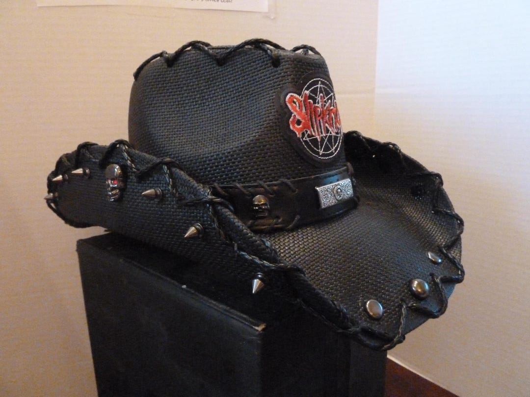 Slipknot, Hat, Custom, Shirt, Cowboy, Straw, Black, Poster, Western ...