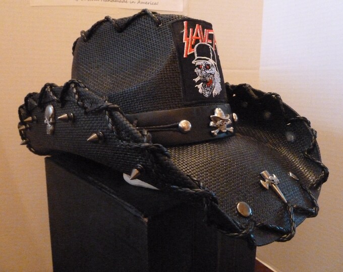 Slayer, Hat, Custom, Shirt, Cowboy, Straw, Black, Poster, Western ...