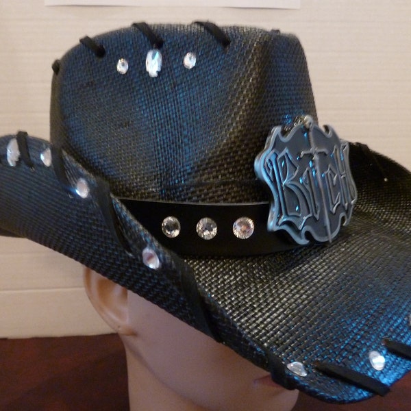 Leather Rocker Cowboy Hats - Etsy