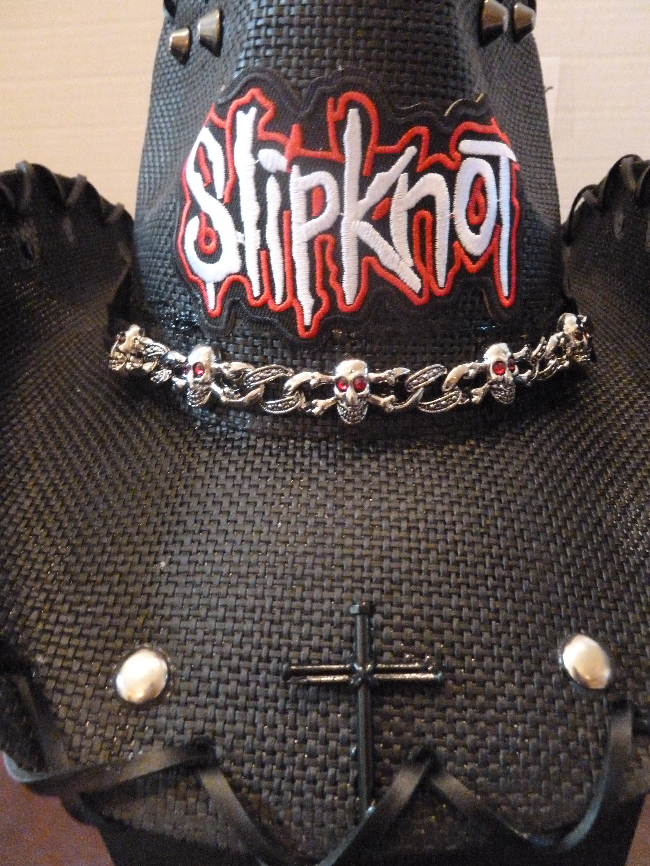 Slipknot Hat Custom Shirt Cowboy Straw Black Poster - Etsy