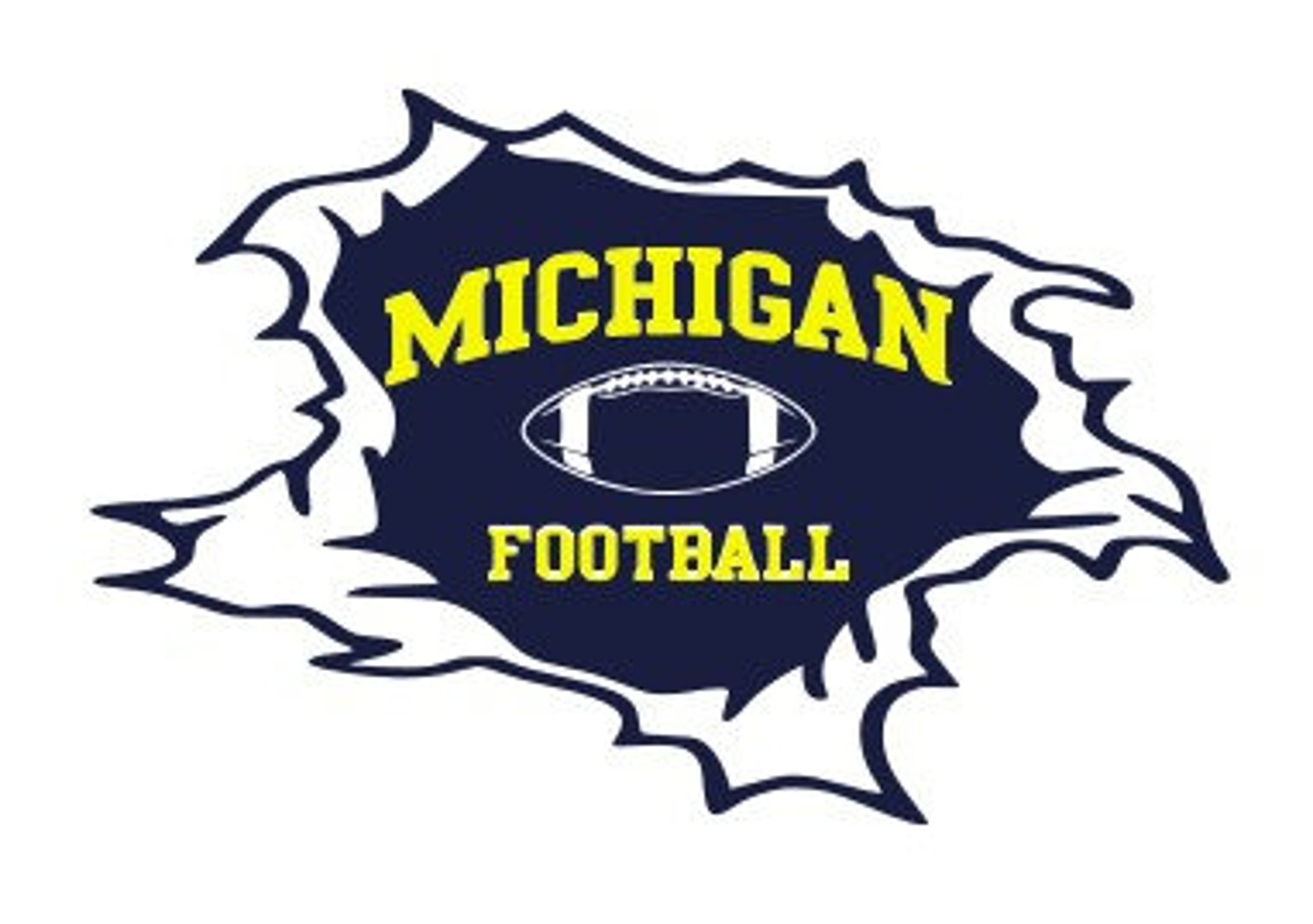 Michigan Football Svg and Png File - Etsy
