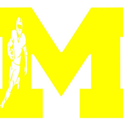 Michigan Football Svg Grunge Distressed State Abbreviation - Etsy