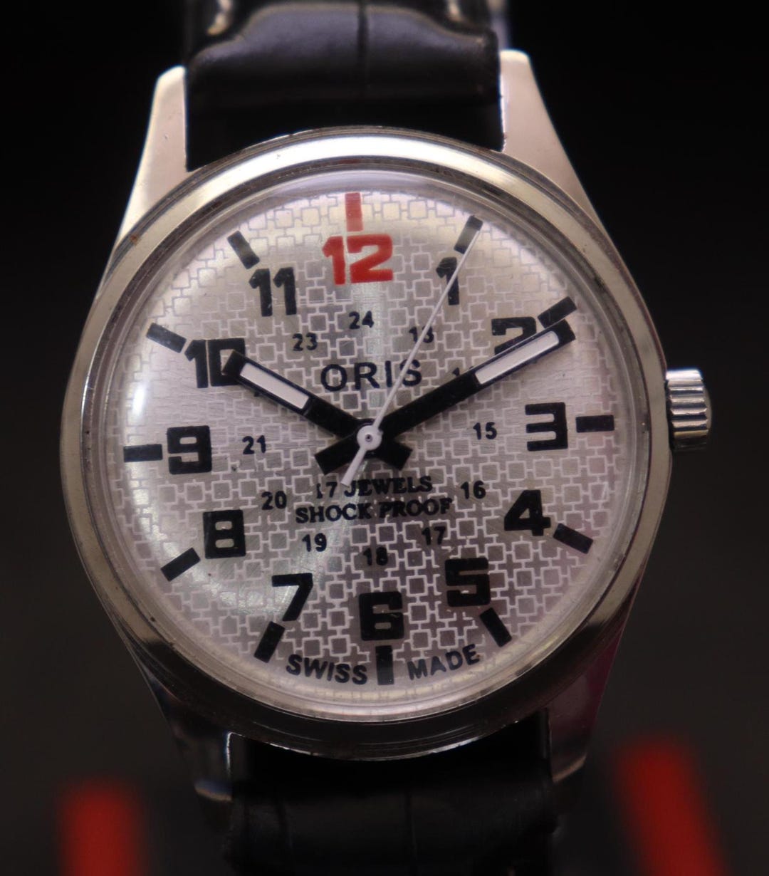 Rare Vintage Oris Hand Winding Swiss Made Movement 17 Jewels Silver ...