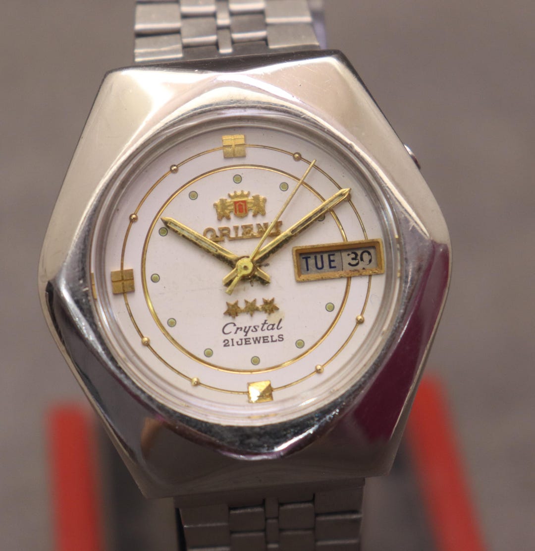 Rare Vintage Orient Automatic Day Date Movement Number 46943 Japan Made ...