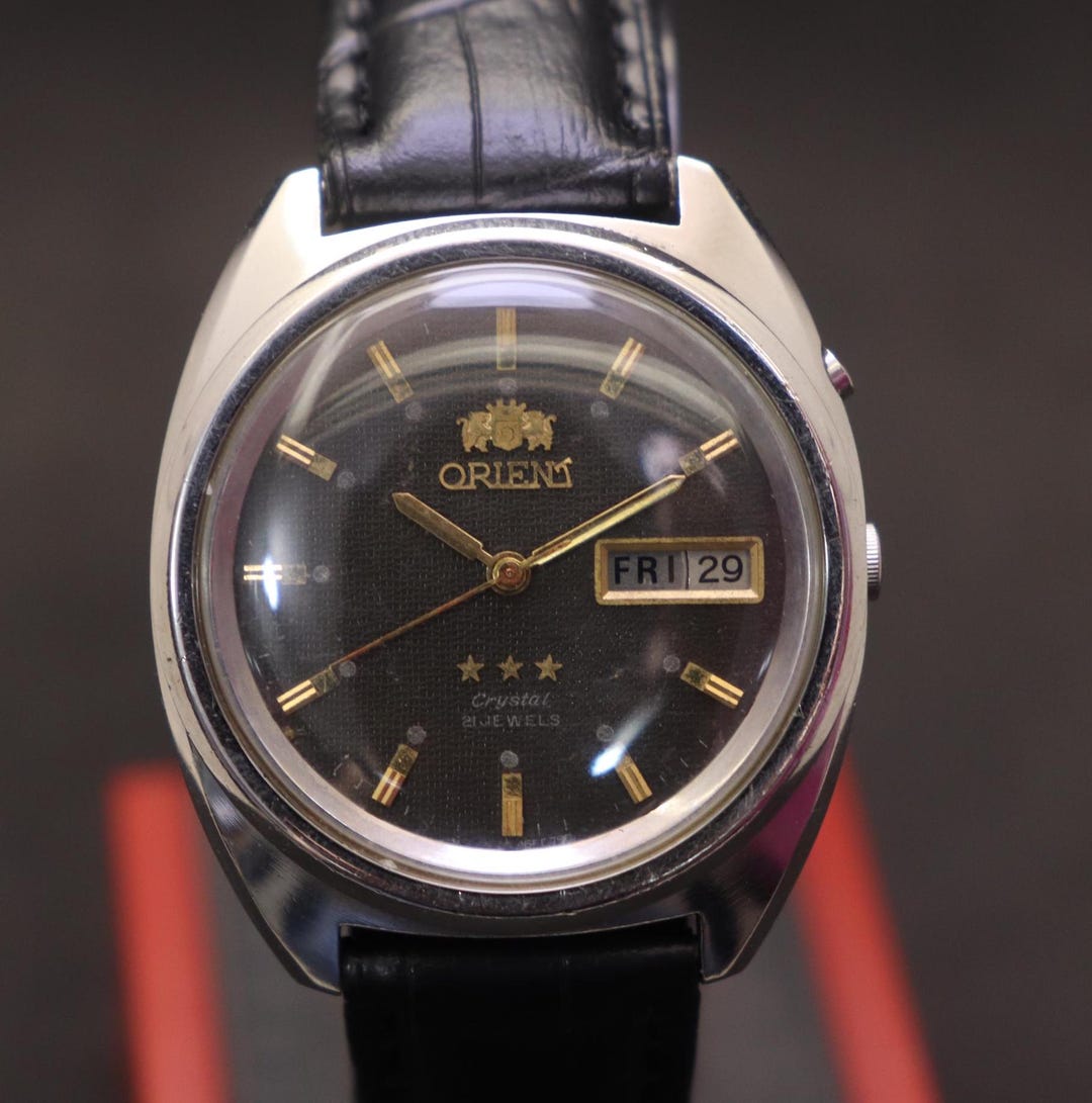 Rare Vintage ORIENT Automatic Day Date Movement Number 46943 Japan Made ...