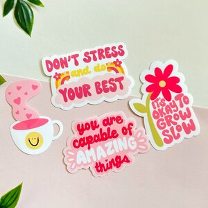 It's Okay to Grow Slow Vinyl Sticker, Water Bottle Sticker, Laptop ...