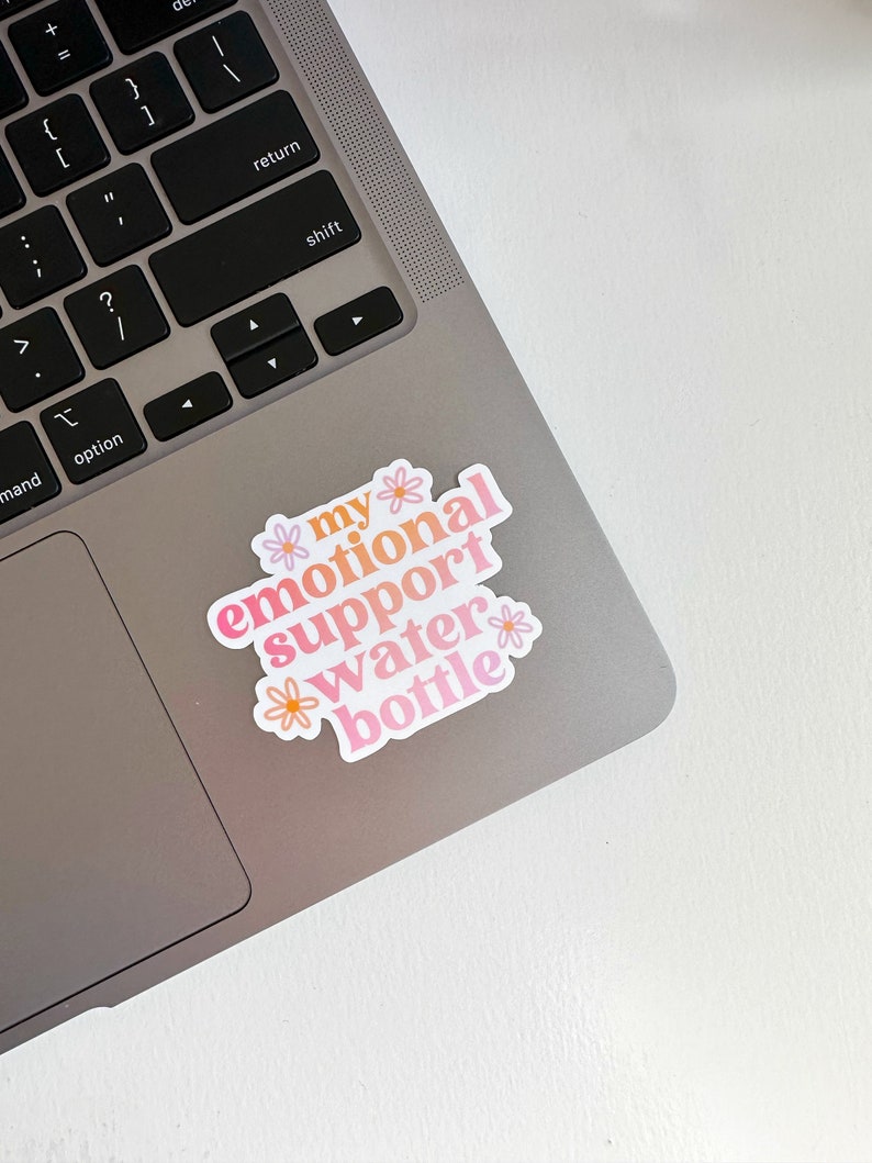 Emotional Support Water Bottle Sticker Mental Health Sticker - Etsy