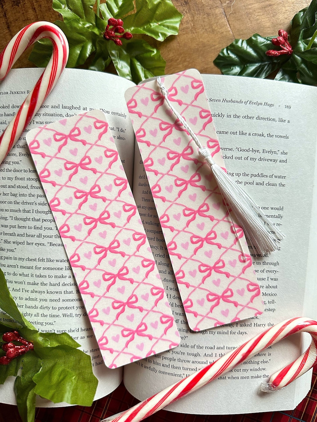 Pink Bow Bookmark, Bookmark With Tassle, Book Lover Gift, Cute Bookmark ...