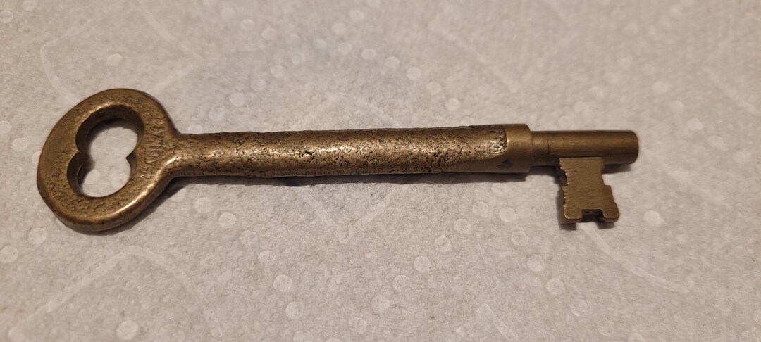 Antique Adlake Brass Railroad Skeleton Key - Etsy