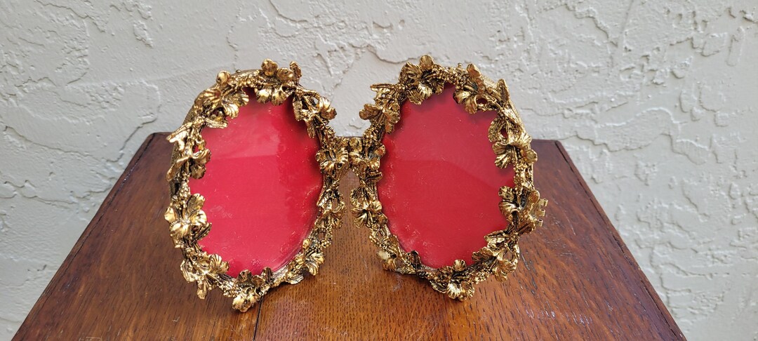 Vintage Gresco Double Picture Frame - Etsy