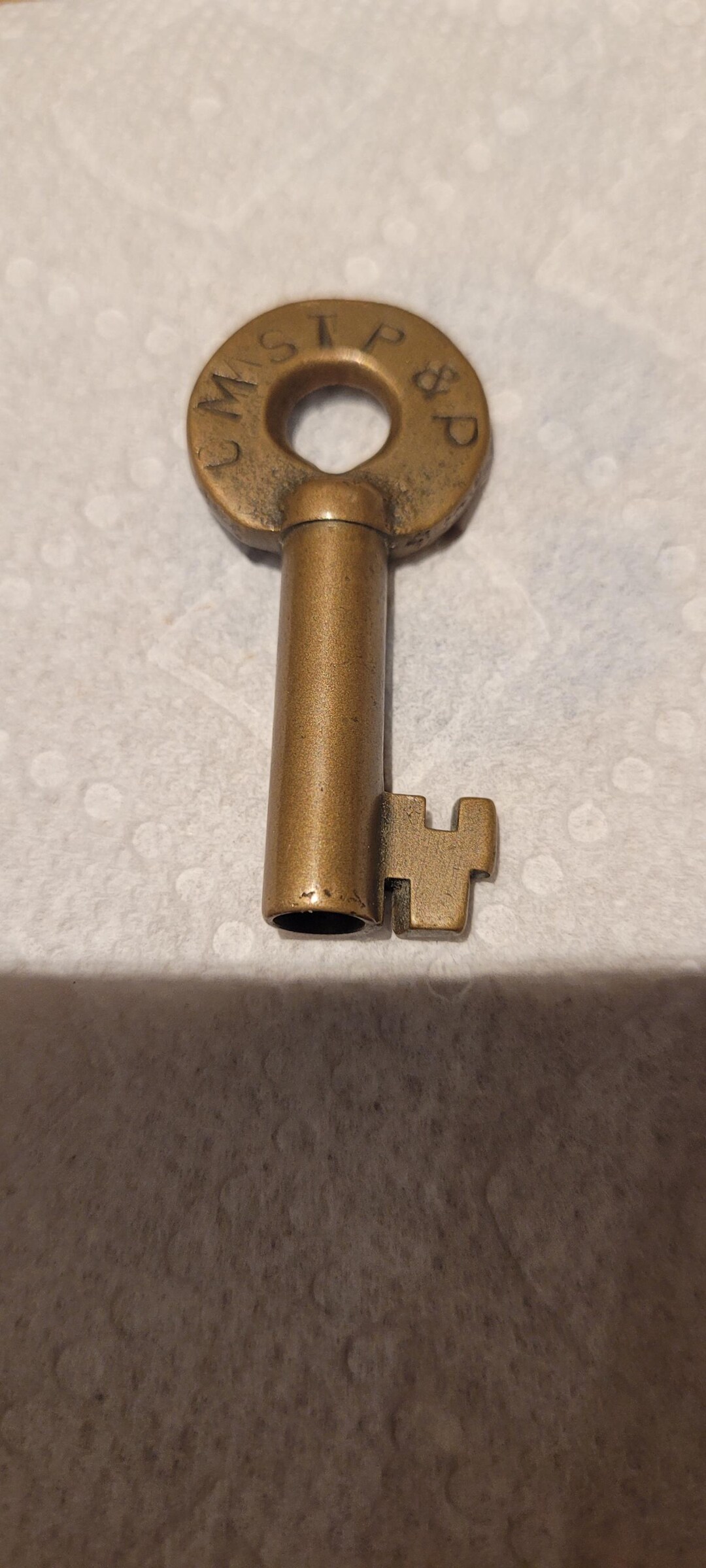 Chicago, Milwaukee, Saint Paul & Pacific Antique Brass Railroad Padlock ...