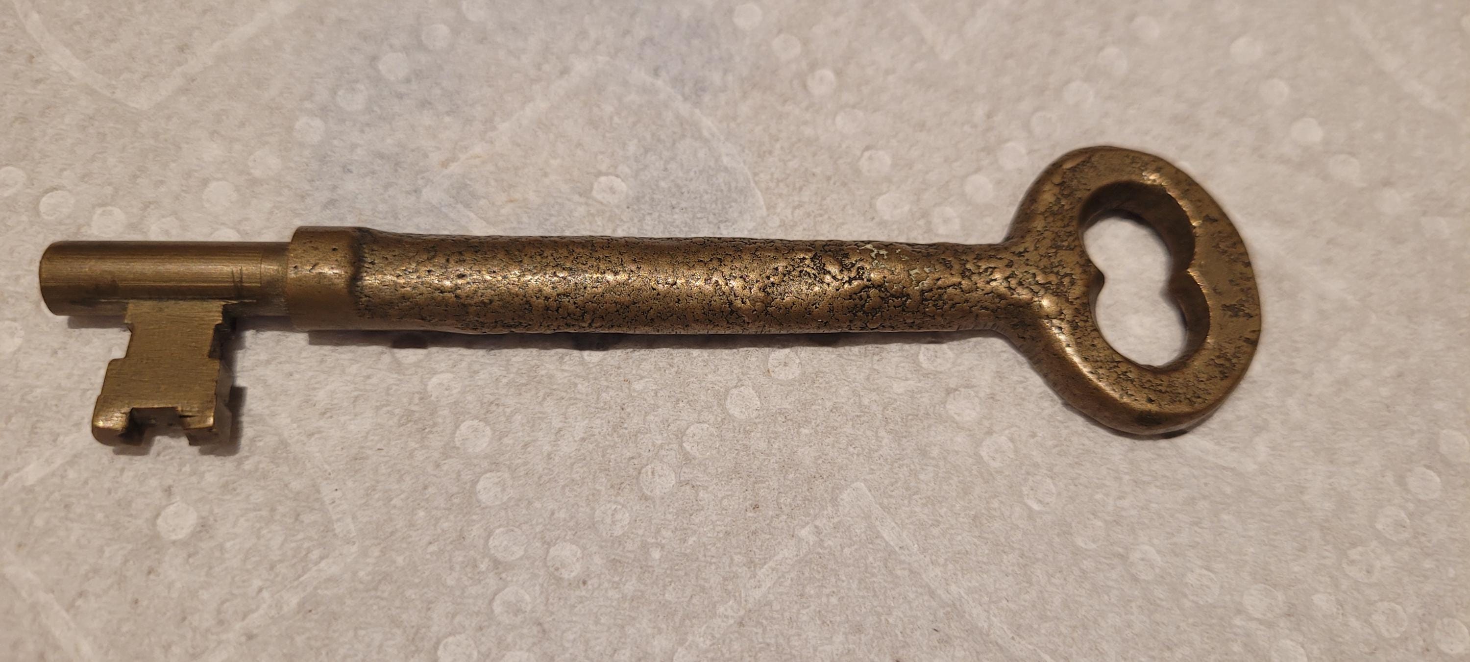 Antique Adlake Brass Railroad Skeleton Key - Etsy