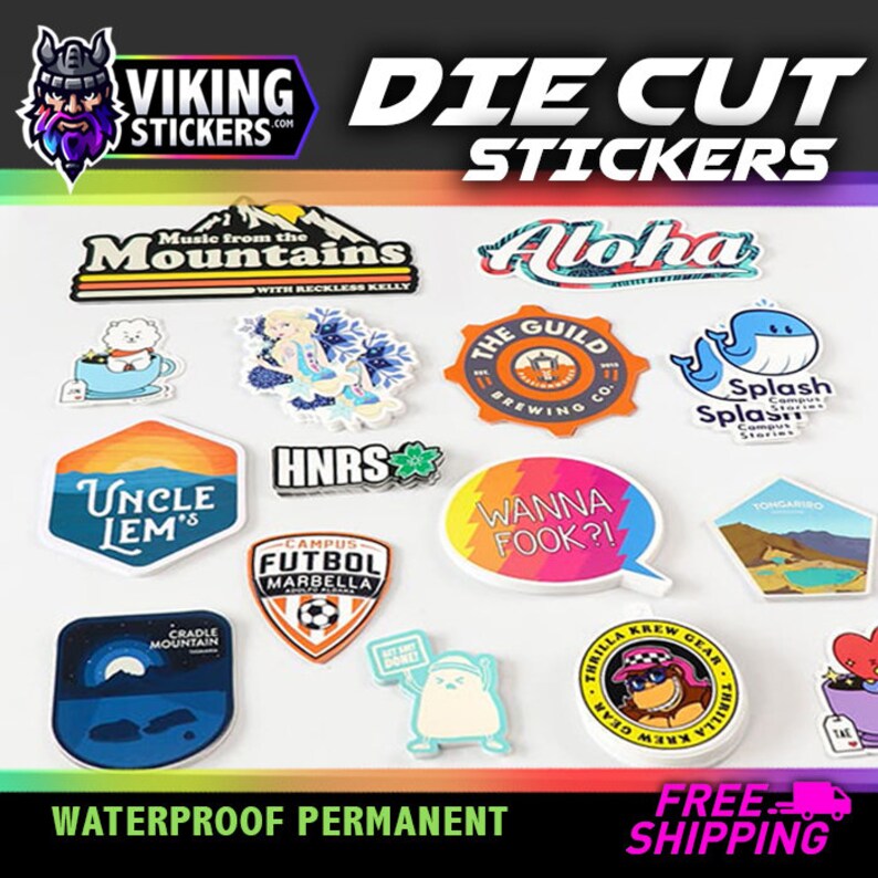 4"x 4" Custom Vinyl Decal, Die Cut, UV Water Resistant, Etsy,various ...