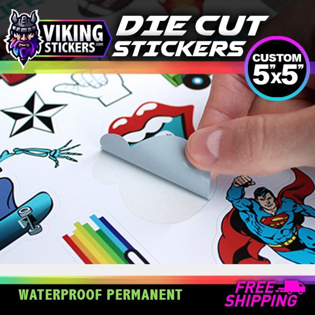 5"x 5" Custom Vinyl Decal,etsy ,die Cut, UV Water Resistant, Various ...