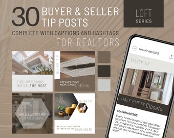 30 Home Buyer & Seller Tip Posts for Real Estate Agents | Etsy