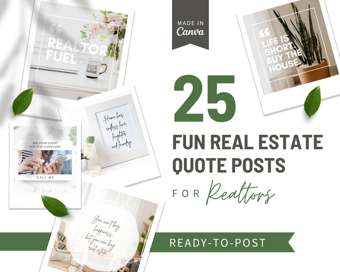 25 Fun & Funny Real Estate Posts, Realtor Quotes for Instagram ...
