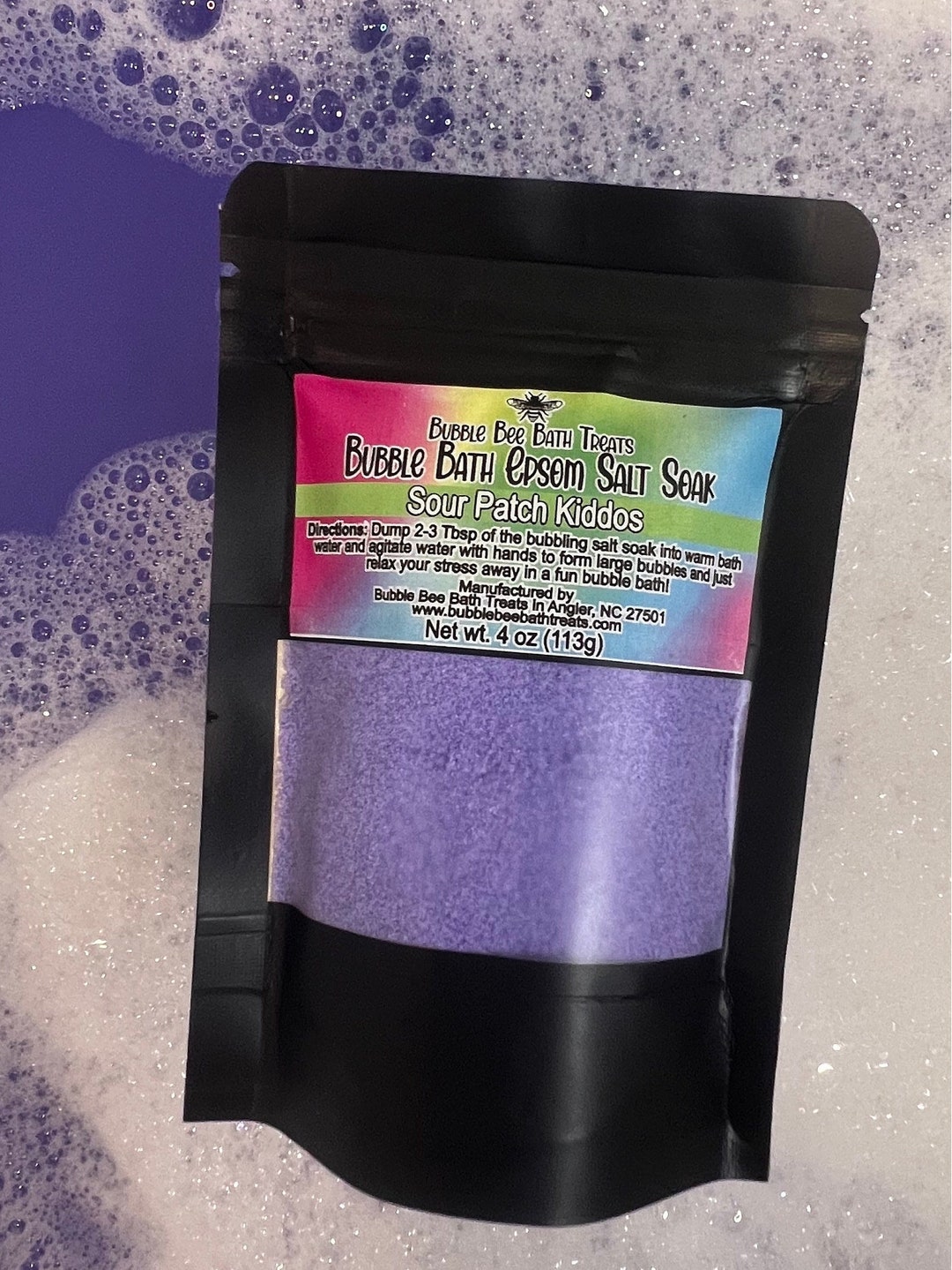 Bubble Bath Epsom Salt Soak * Sour Patch Kiddos - Etsy