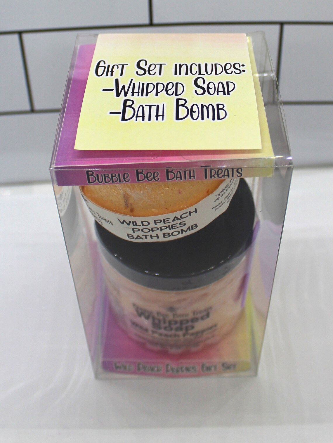 Gift Set- Whipped Soap and Bath Bomb* Wild Peach Poppies - Etsy