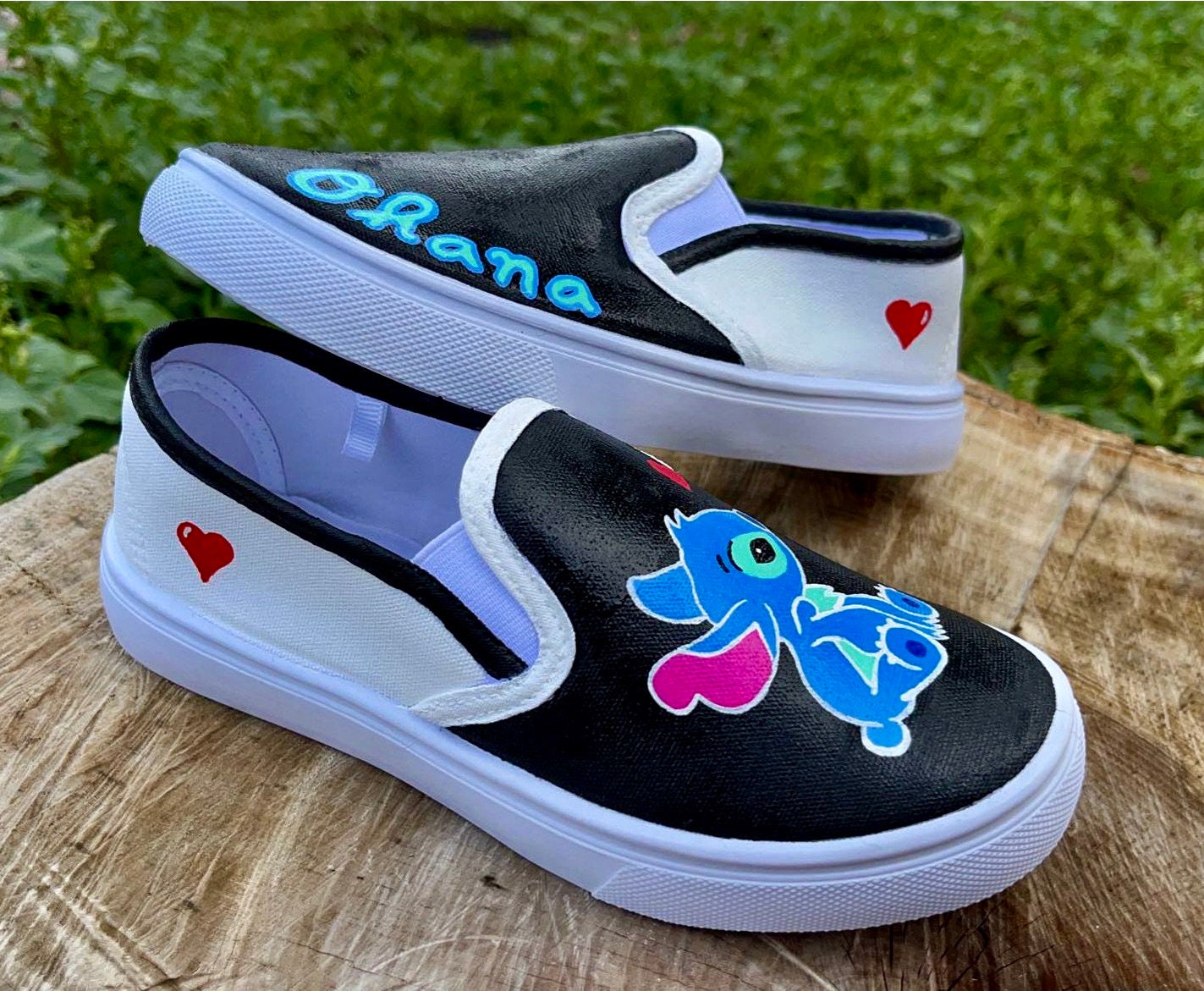 Stitch Hand Painted Shoes | Kids Shoes - Etsy