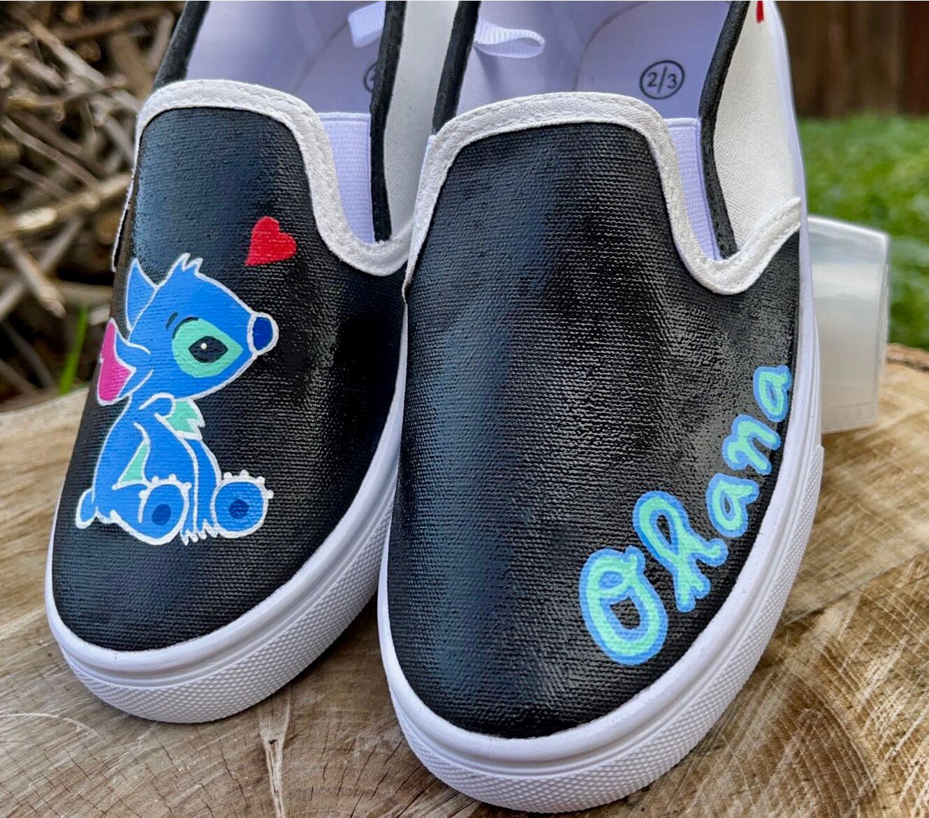 Stitch Hand Painted Shoes | Kids Shoes - Etsy