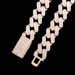 14mm Men's TOP Classic Trend Iced Out Link Chain, Iced Out Necklace for ...