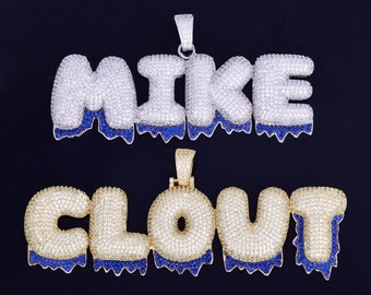 Drippy Name Chain - Etsy