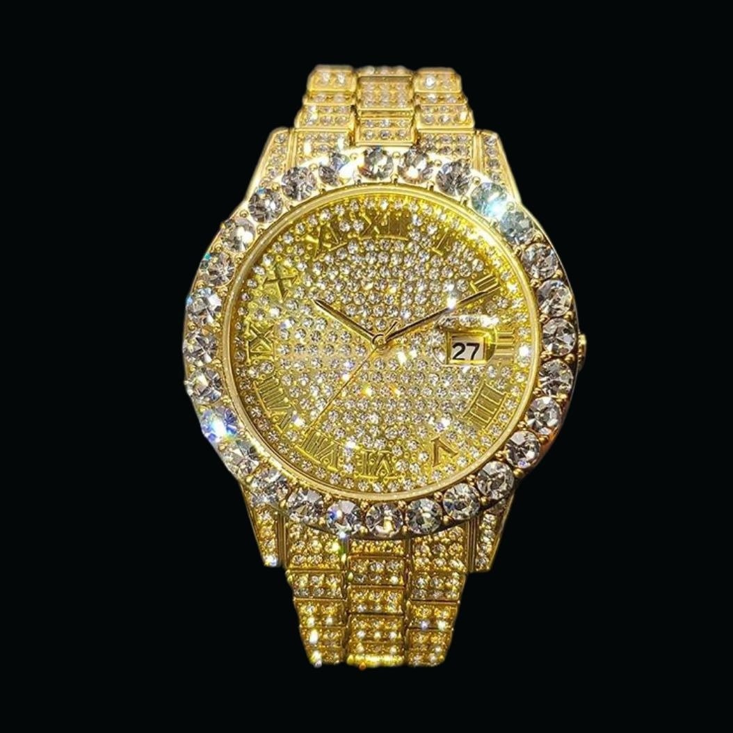 Bling Bling Iced Out Diamond Covered Roman Numeral Watch Bust - Etsy Canada