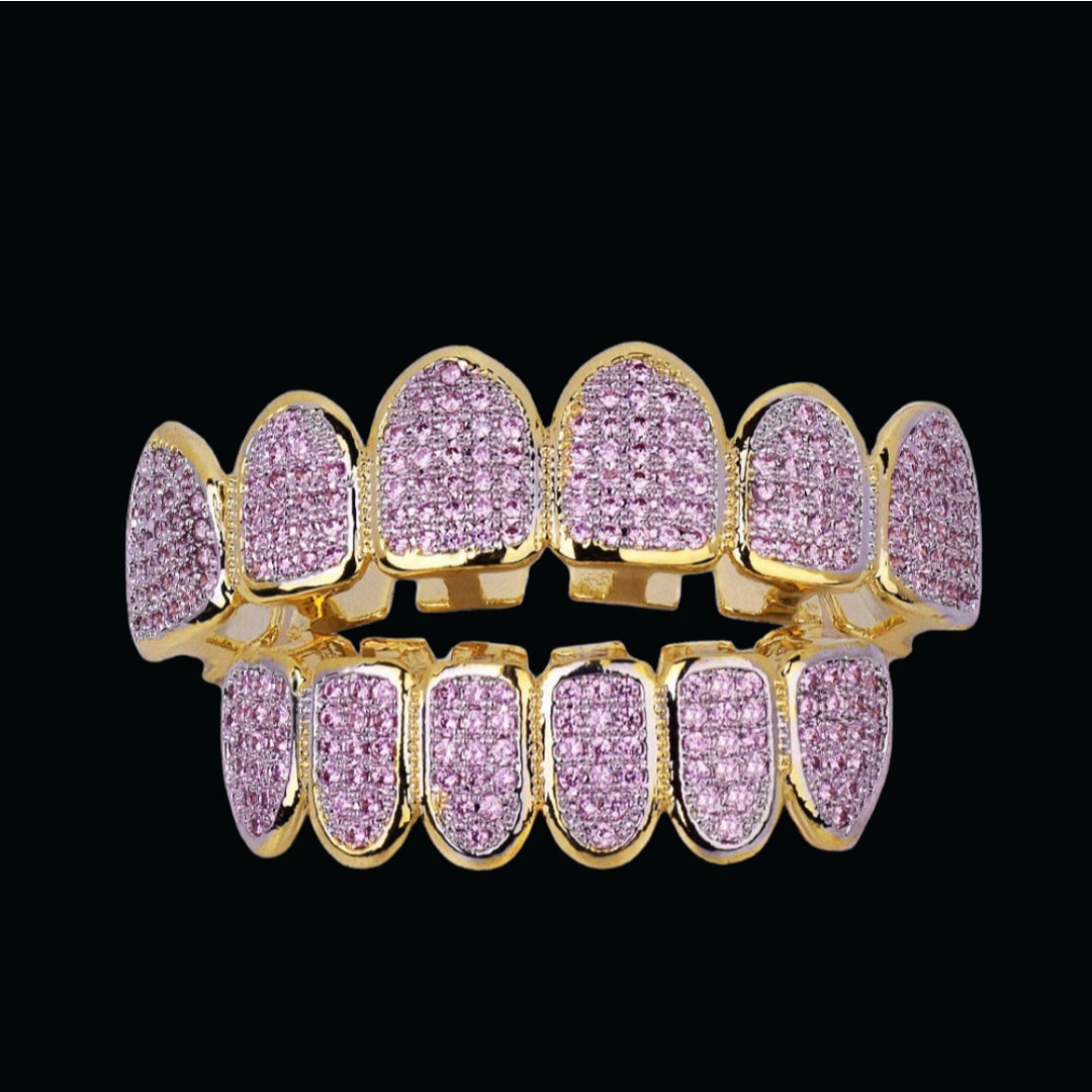 Fit Design Top & Bottom Iced Out Teeth Grillz Hip Hop - Etsy