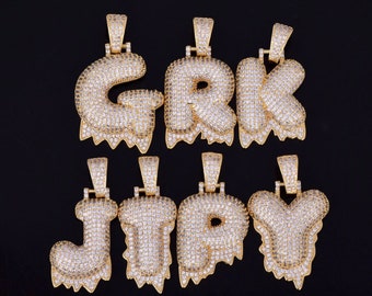 Drippy Name Necklace - Etsy