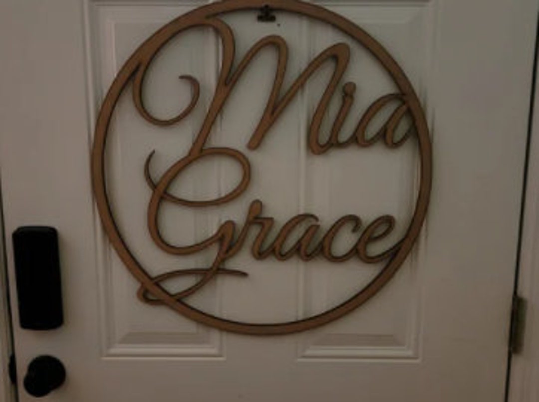 Custom Name Signs, Plywood 3mm, Personalized Designs Laser Cutting ...