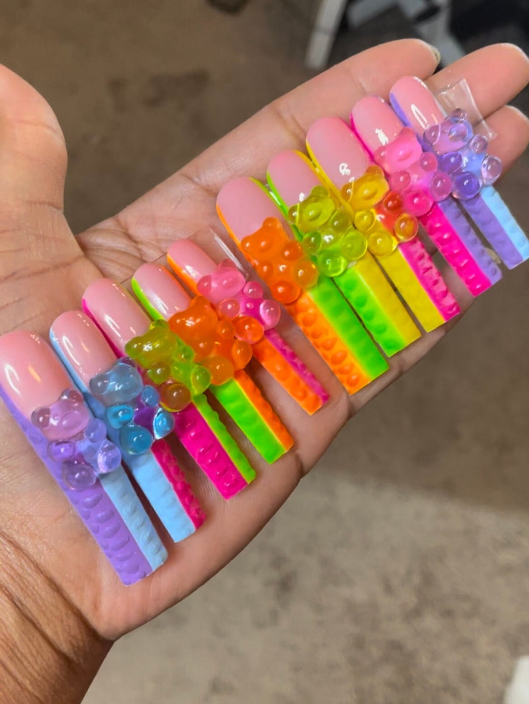 Rainbow Croc-bear Set - Etsy