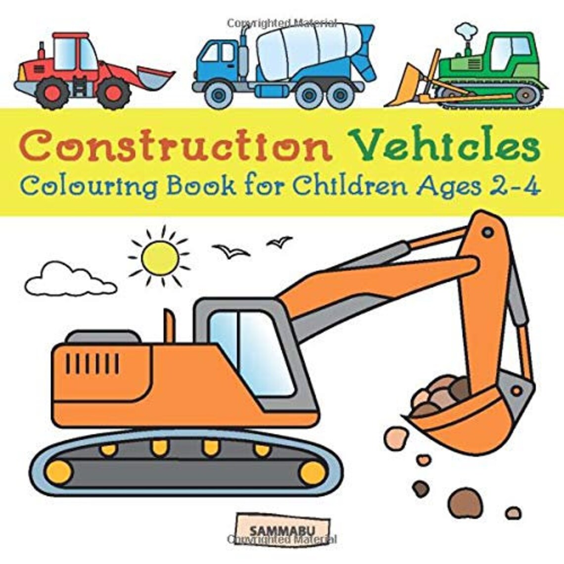 Construction Vehicles Coloring Book - Etsy
