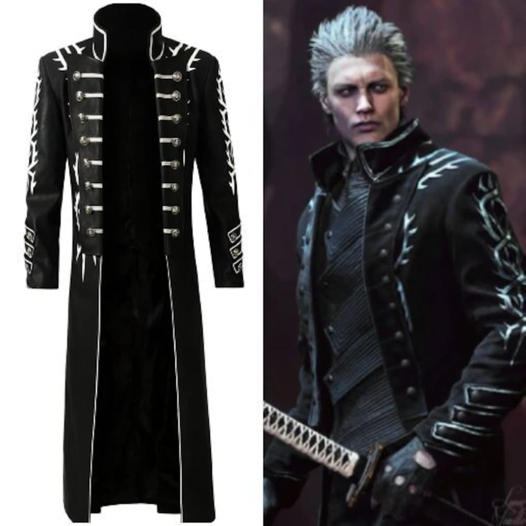 Inspired by Devil May Cry 5 Vergil Long Coat, Handcrafted DMC 5 Vergil ...