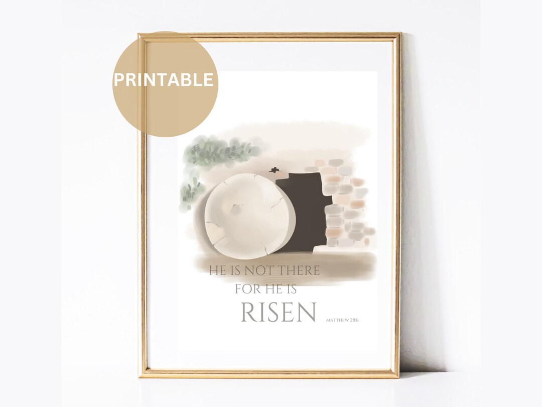 Jesus Christ Empty Tomb - Digital Download- He is Risen - Easter - Etsy