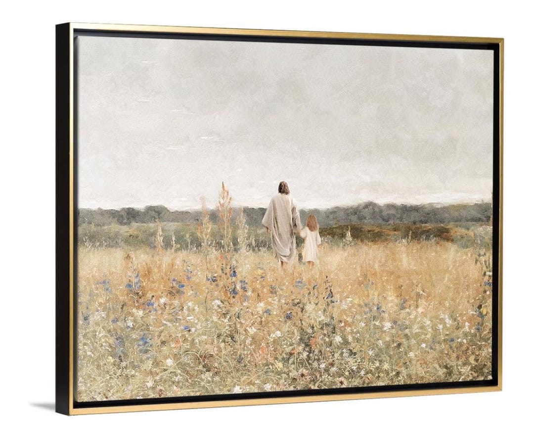 Steps of Faith / Girl Version - Christian Artwork - Etsy