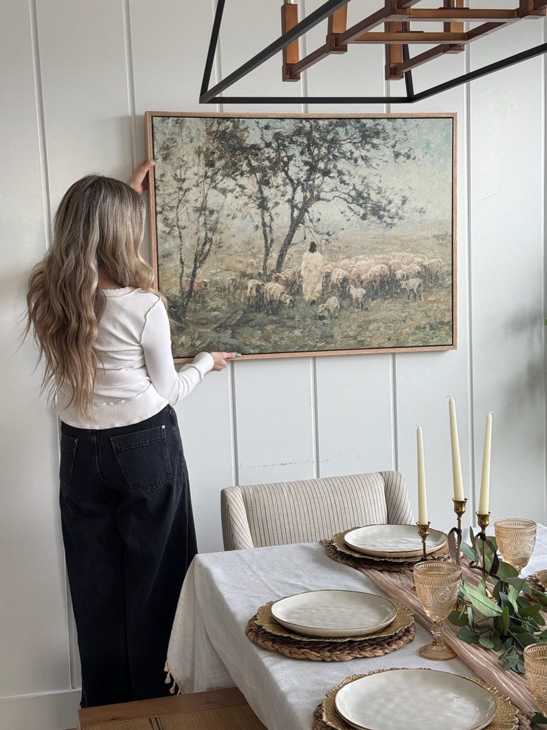 The Shepherd's Call- Christian Artwork - Etsy