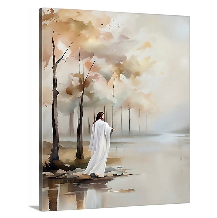 Waters Edge Art of Jesus - Etsy
